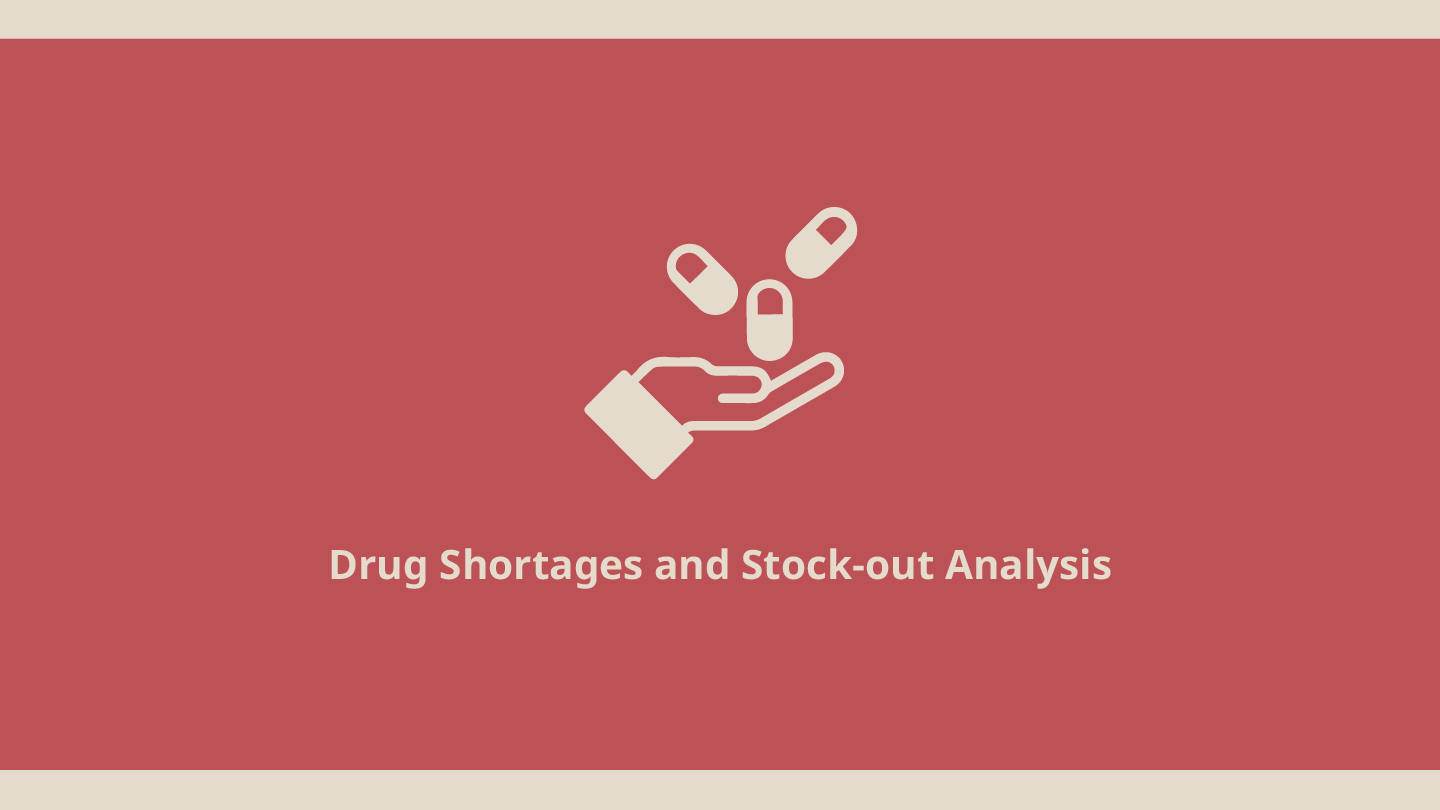 A Situational Analysis on the Drug Shortages and Stock-outs in the ...